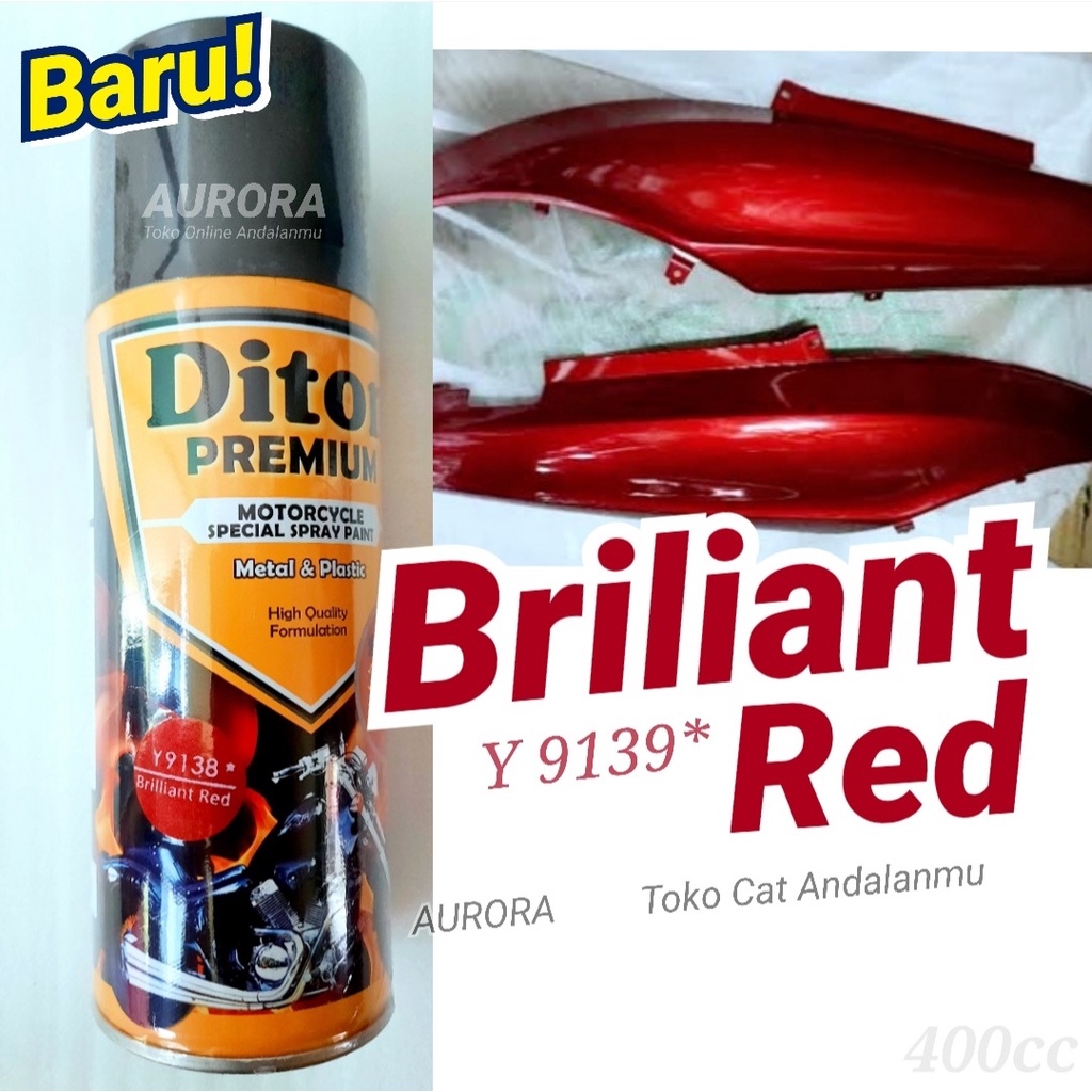 Jual Pilok Pilox Diton Premium Brilliant Red Y 9138 Merah Candytone Merah Yamaha Cat Cat Semprot ...