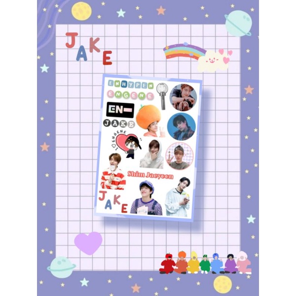 Jual Stiker ENHYPEN / Stiker Kpop / Jungwon / Heeseung / Jay / Jake / Sunghoon / Sunoo / Ni-Ki ...