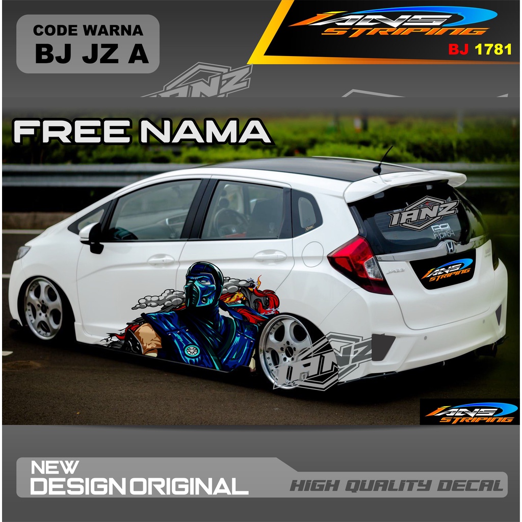 Jual STICKER VARIASI MOBIL HONDA JAZZ AYLA AGYA AVANZA SWIFT YARIS ...