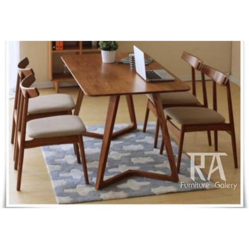 Jual MEJA MAKAN SET KURSI JEPANG DUDUKAN BUSA FINISHING | Shopee Indonesia