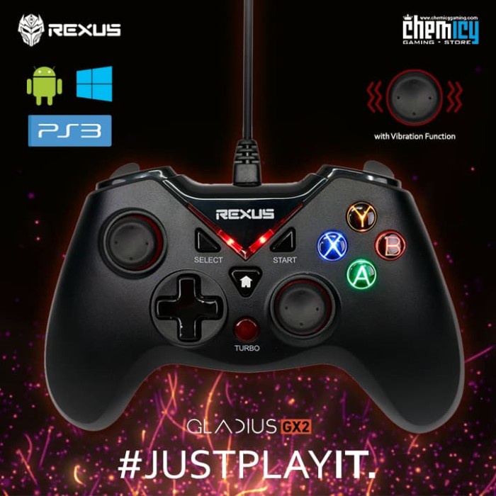 Jual Rexus Gladius GX2 Pro Gaming Gamepad / Joystick / Stick | Shopee ...