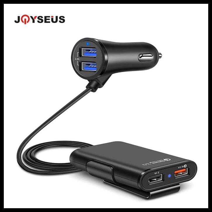 Jual JOYSEUS 4 PORTS QC3.0+2.4A+3.1AUSB CAR CHARGER - CM0005 | Shopee ...