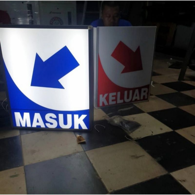Jual Rambu SPBU Rambu Keluar Masuk SPBU Rambu In Out Restoran | Shopee ...