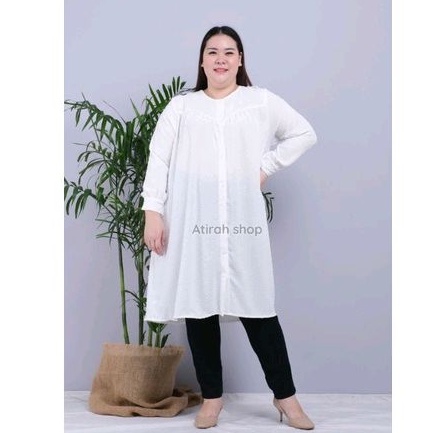 Jual Tunik putih jumbo T03 | Shopee Indonesia
