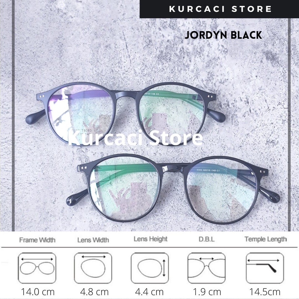 Jual Kacamata Minus Photocromic Blueray Antiradiasi/Frame Kacamata Bulat Jordyn Round Pria ...