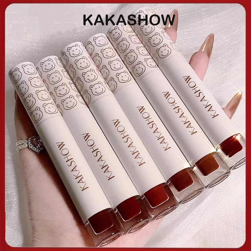 Jual Beruang Lucu Lip Glaze Velvet Matte Lip Mud Lipstik | Shopee Indonesia