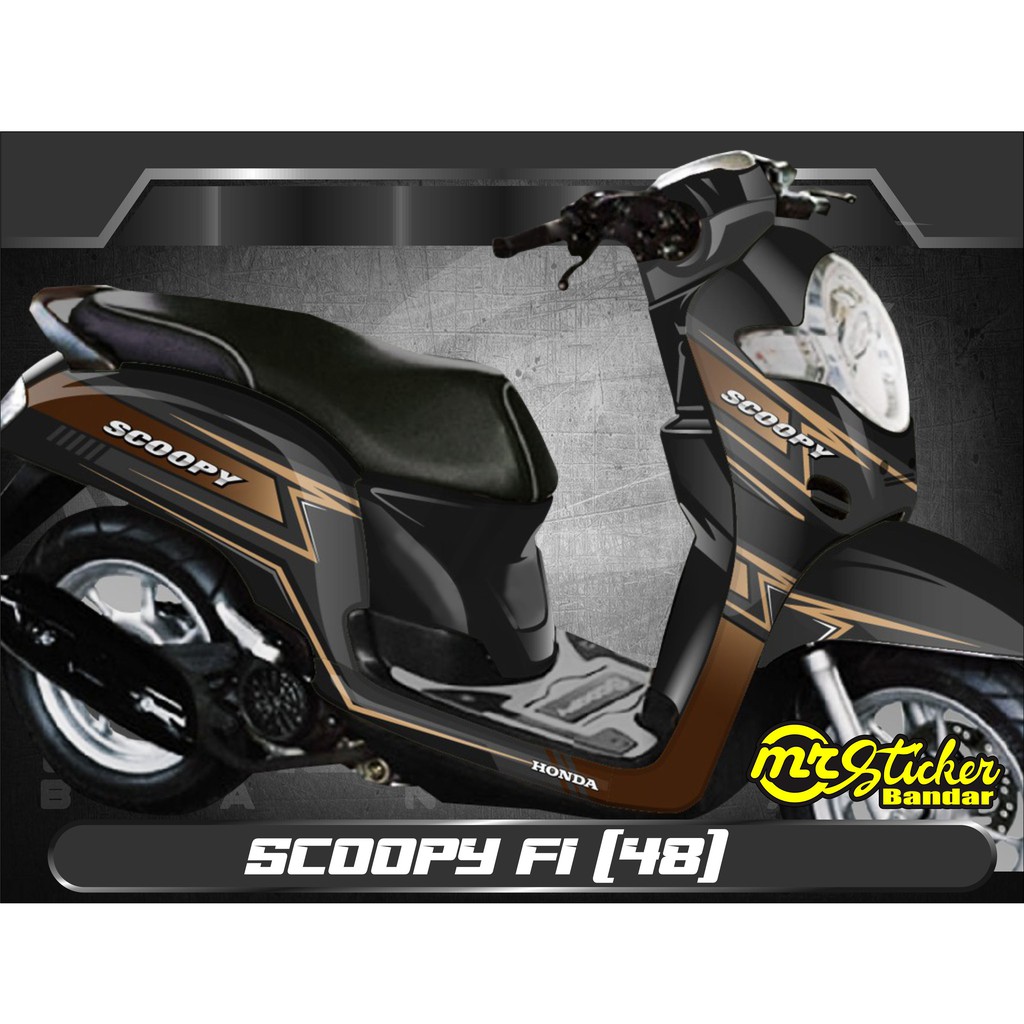 Jual Sticker Decal Full body Scoopy Grafis Kalem New Sticker Scoopy ...
