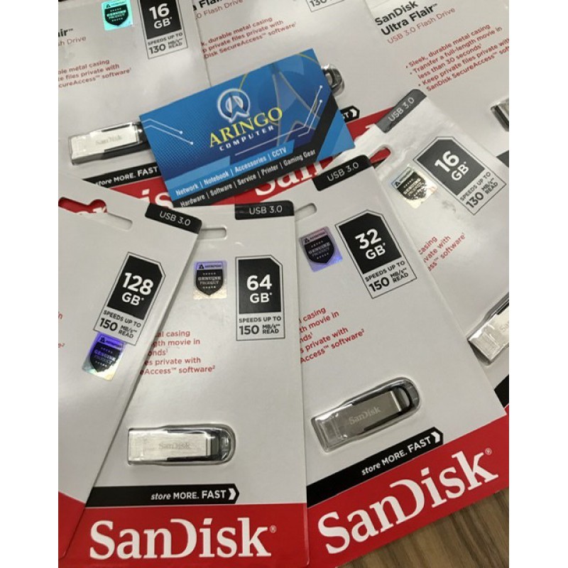 Jual Flashdisk Sandisk Ultra Flair 128GB USB 3.0 CZ73 BESI | Shopee ...