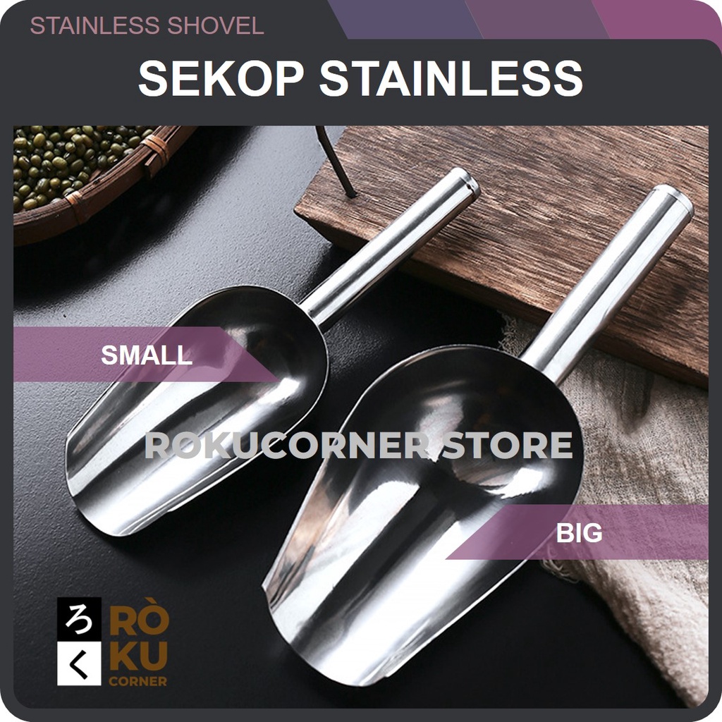 Jual Sekop Sendok Es Skop Es Batu Serokan Tepung Biji Kopi Beras ...
