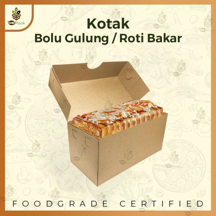 Jual SAMPLE Dus Box kotak roti bakar bandung bolu gulung | Shopee Indonesia