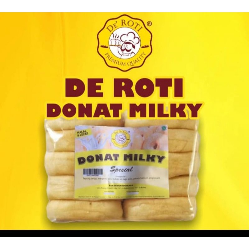 Jual De'Roti Donat kentang milky isi 10 pcs 500gram | Shopee Indonesia