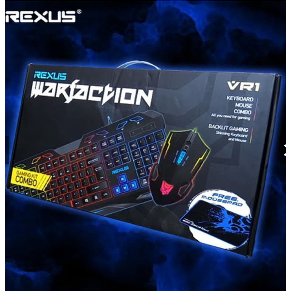 Jual Keyboard Mouse Rexus Warfactian VR1 / Keyboard Mouse Gaming Rexus ...