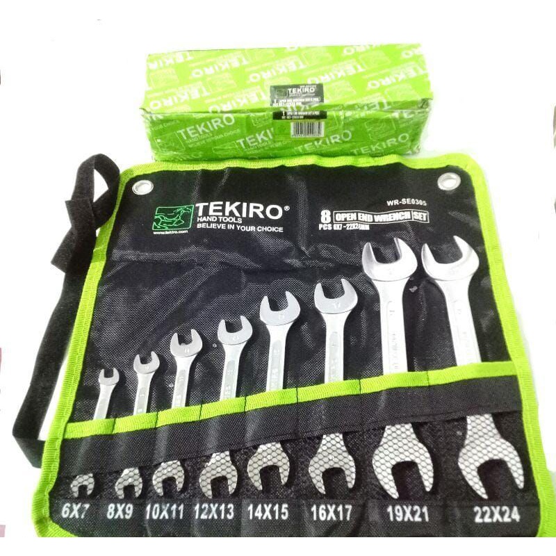 Jual KUNCI PAS SET TEKIRO 8 PCS OPEN AND WRENCH TEKIRO SET | Shopee ...