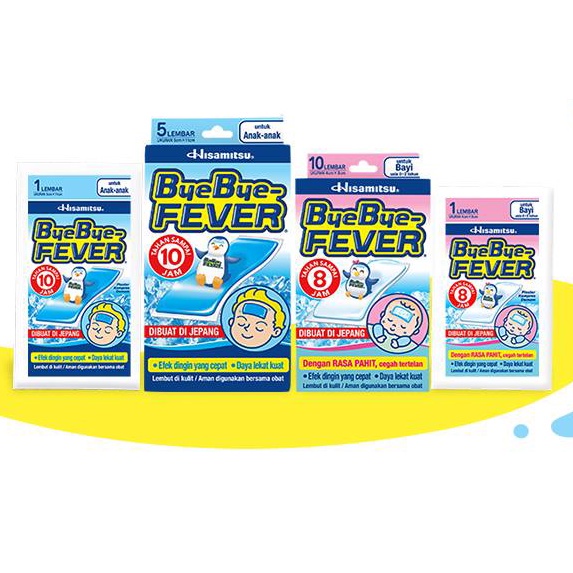 Jual Bye bye Fever | Plester Byebye Fever Bayi & Anak penurun panas ...