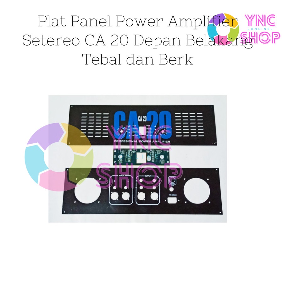 Jual PANEL DEPAN BELAKANG POWER AMPLIFIER CA20 PLAT TEBAL | Shopee ...