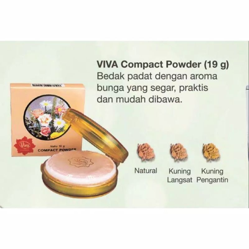Jual VIVA Compact Powder Standar Classic Bedak Padat 19g (GROSIR ...