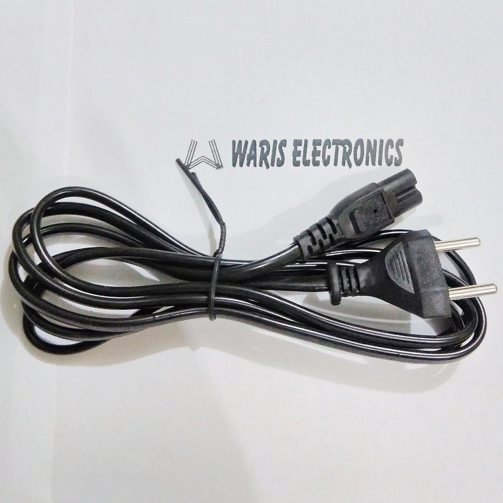 Jual kabel power listrik AC socket angka 8 2lubang universal | Shopee Indonesia