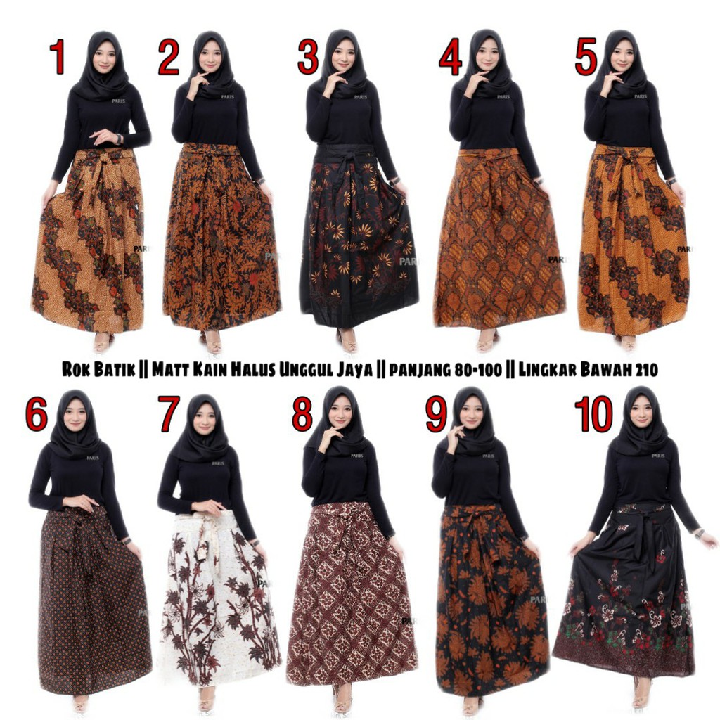 Jual Rok Fashion Batik Primishima Wanita Rok Panjang Batik Modern ...