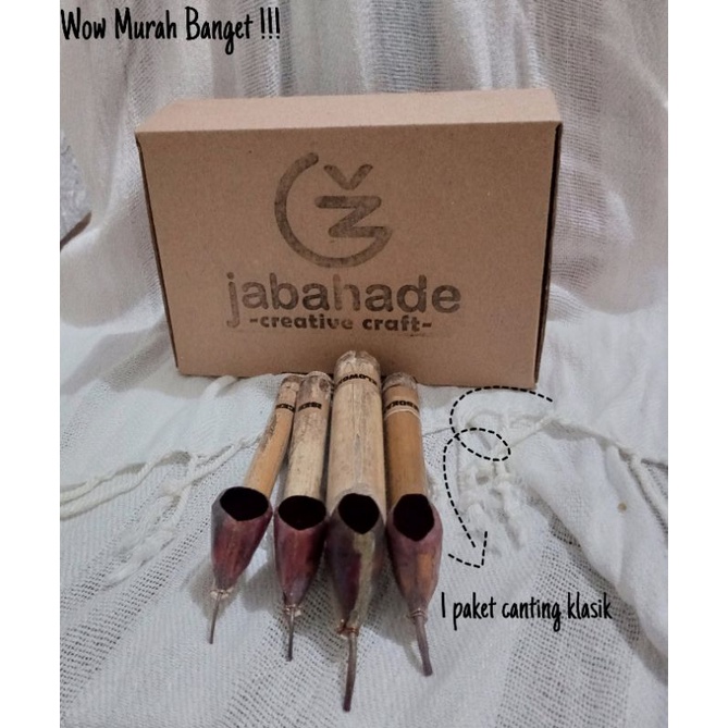 Jual canting batik klasik lengkap cecek isen klowong tembokan 1 paket ...