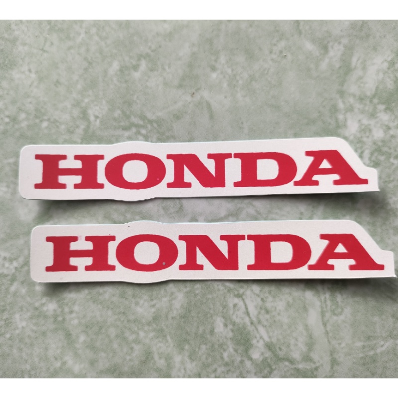 Jual stiker motor stiker logo honda putih merah 2x10cm isi 2pcs ...