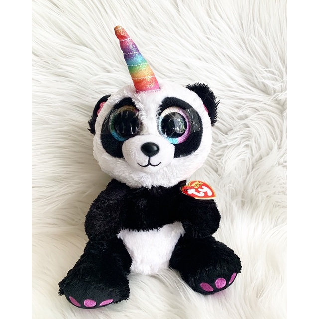 Jual Original TY Big Eyes Beanie Boos Pandacorn Plush Doll Original TY ...