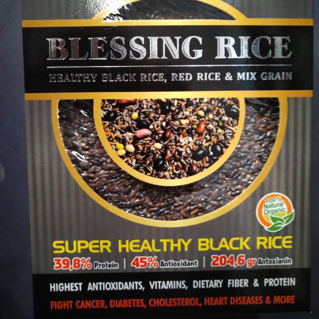 Jual BLESSING RICE HEALTY BLACK RICE 1KG | Shopee Indonesia