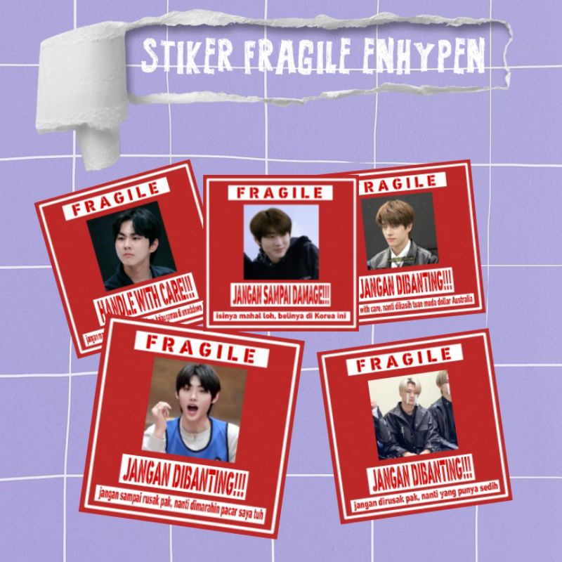 Jual STIKER FRAGILE K-POP ENHYPEN | Shopee Indonesia