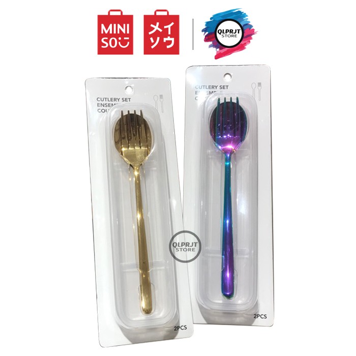 Jual Sendok Garpu Korea Cutlery Set - By MINISO JAPAN | Shopee Indonesia