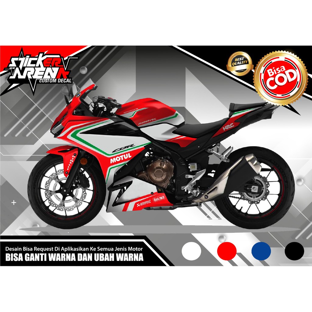 Jual Sticker decal full body Honda CBR Motul Merah Putih | Shopee Indonesia
