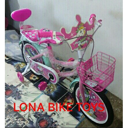 Jual SEPEDA MINI ANAK CEWE KUDA PONI 16 DAN 18 INCHI WARNA PINK DAN ...