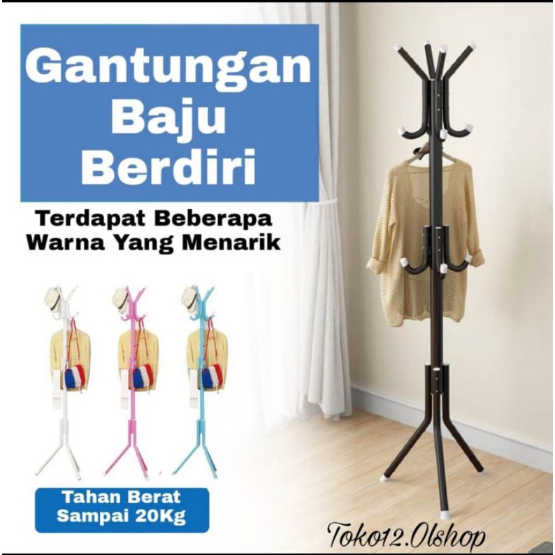 Jual Stand Hanger/Stand Hanger Multifungsi/Gantung Berdiri/Gantungan ...