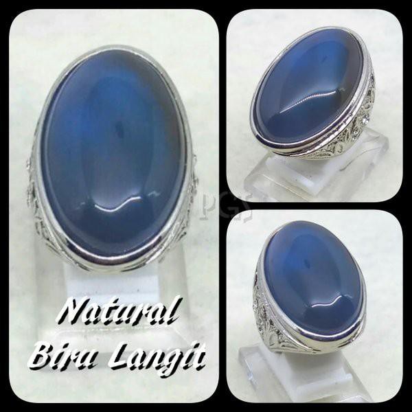 Jual CINCIN BATU AKIK NATURAL BIRU LANGIT BIG SIZE HARGA KAKI LIMA ...