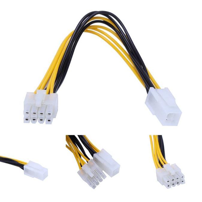 Jual Kabel Adapter 4 pin to 8 pin pada PSU ATX untuk CPU Power High ...