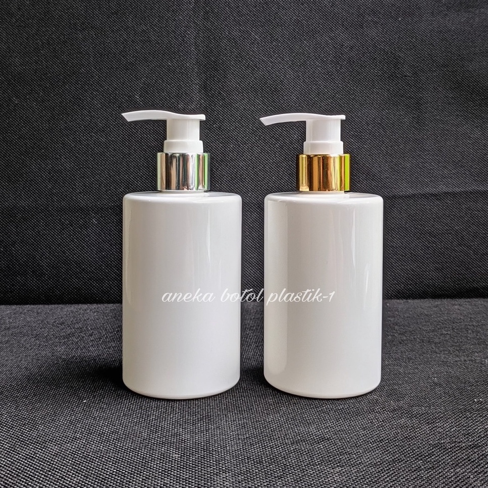 Jual Botol Sabun Cair Pump 250ml Putih Rf Pump Lotion Gold Silver | Shopee Indonesia