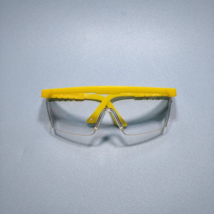 Jual Kacamata Safety Lab Gerinda Las Bening Clear list kuning | Shopee ...