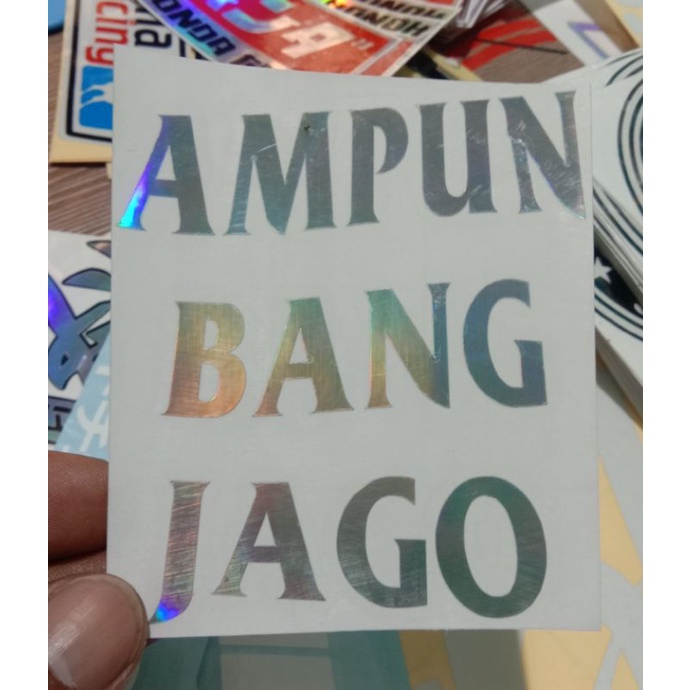 Jual STICKER AMPUN BANG JAGO CUTTING STIKER MOTOR MOBIL | Shopee Indonesia