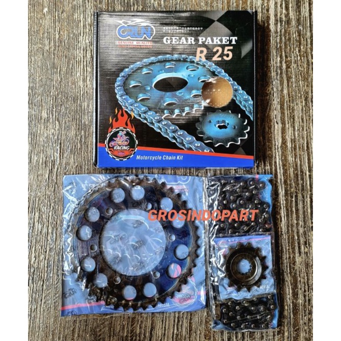 Jual GEAR GIR SET PAKET RACING YAMAHA R25-R 25 14T-43T A CLASS | Shopee ...