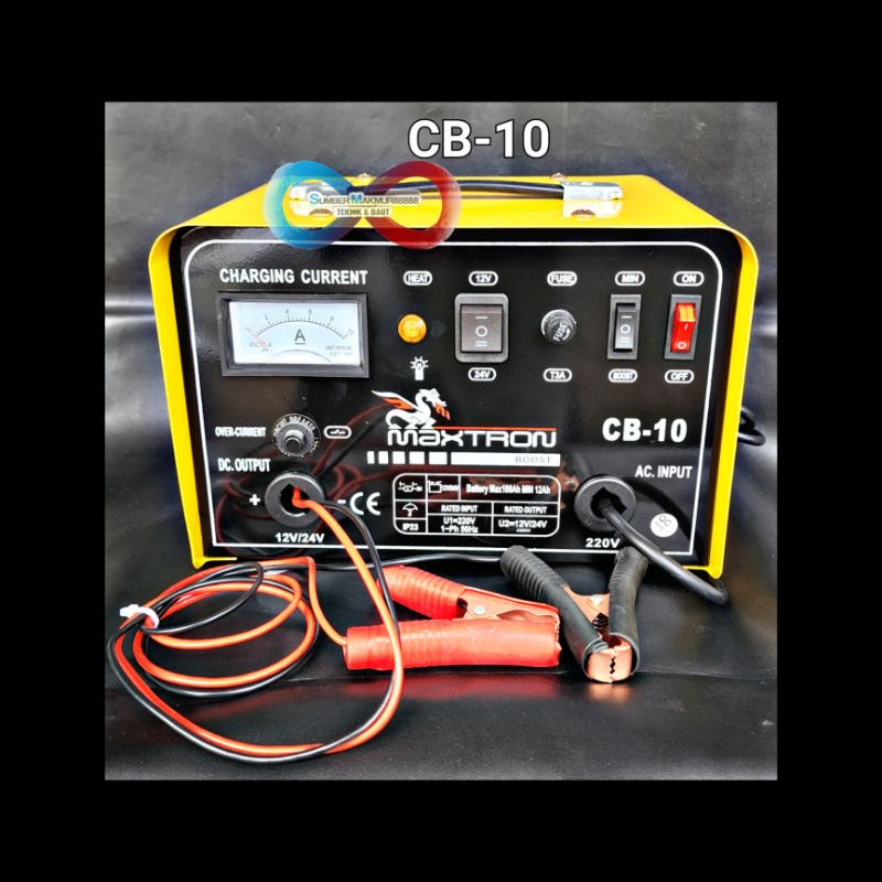 Jual charger accu casan aki maxtron cb 10 ( bs 2 accu ) | Shopee Indonesia
