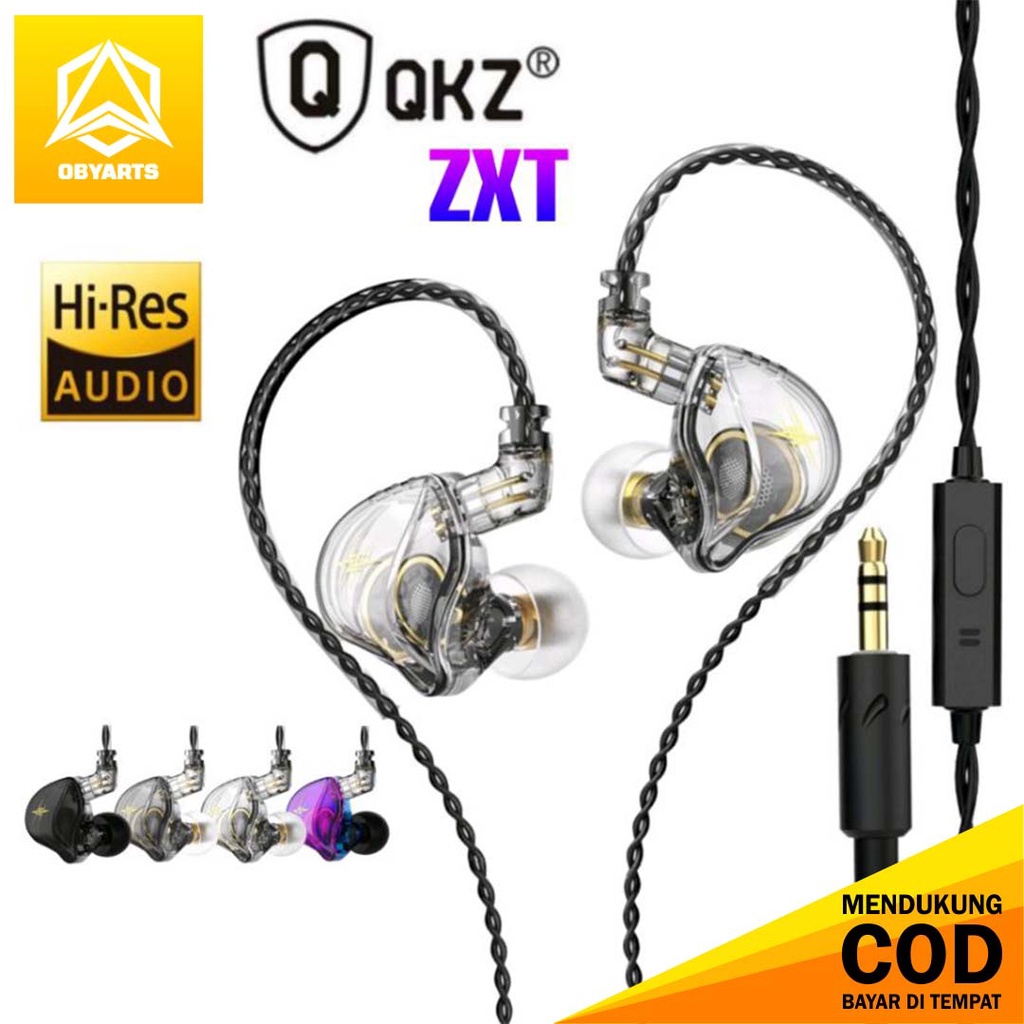 Jual QKZ ZXT EARPHONE IN EAR MONITOR STEREO HI RES AUDIO ORIGINAL ...
