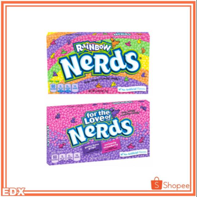 Jual Nestle Wonka Nerds Rainbow & Grape Strawberry 141.7g | Shopee ...