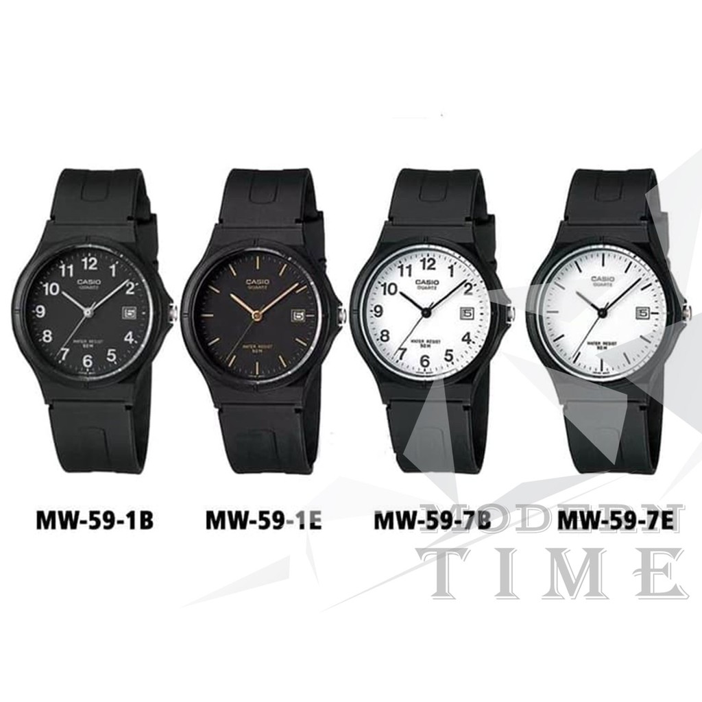 Jual Casio MW-59 Series - (Unisex - Analog - Karet) Original | Shopee ...