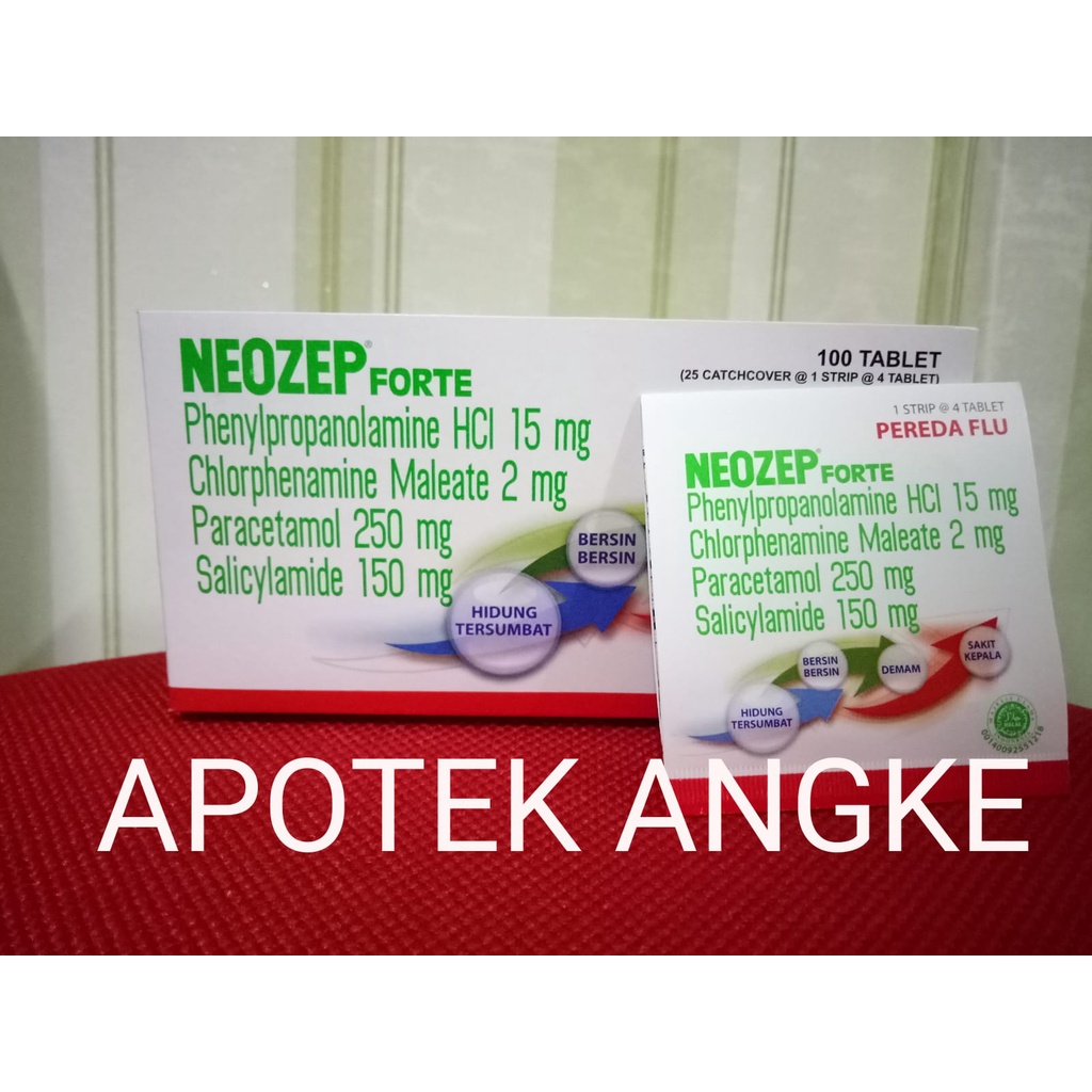 Jual NEOZEP FORTE 4 TABLET PEREDA GEJALA FLU (NEW FORMULA) | Shopee ...