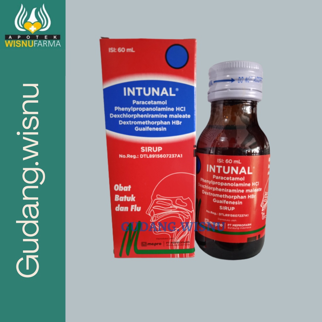 Jual INTUNAL SIRUP 60ML PANAS BATUK PILEK | Shopee Indonesia