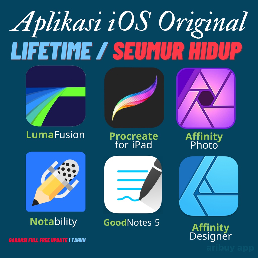 Jual Lifetime LumaFusion-Procreate-GoodNotes 5-Affinity Designer ... Jual Lifetime LumaFusion-Procreate-GoodNotes 5-Affinity Designer ...