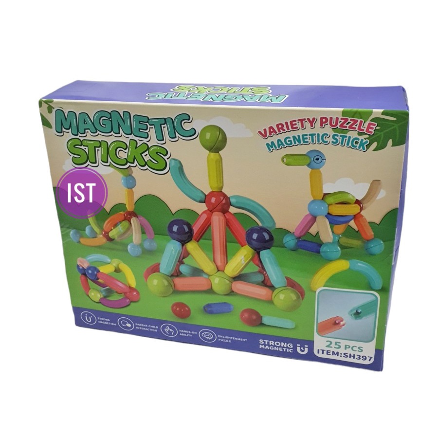Jual Mainan Anak Edukasi Magnetic Sticks and Balls Stick Magnet Bentuk ...