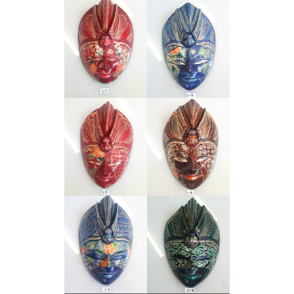 Jual TOPENG BATIK KAYU - TOPENG MERAK PANJI - HOME DECOR - HIASAN ...