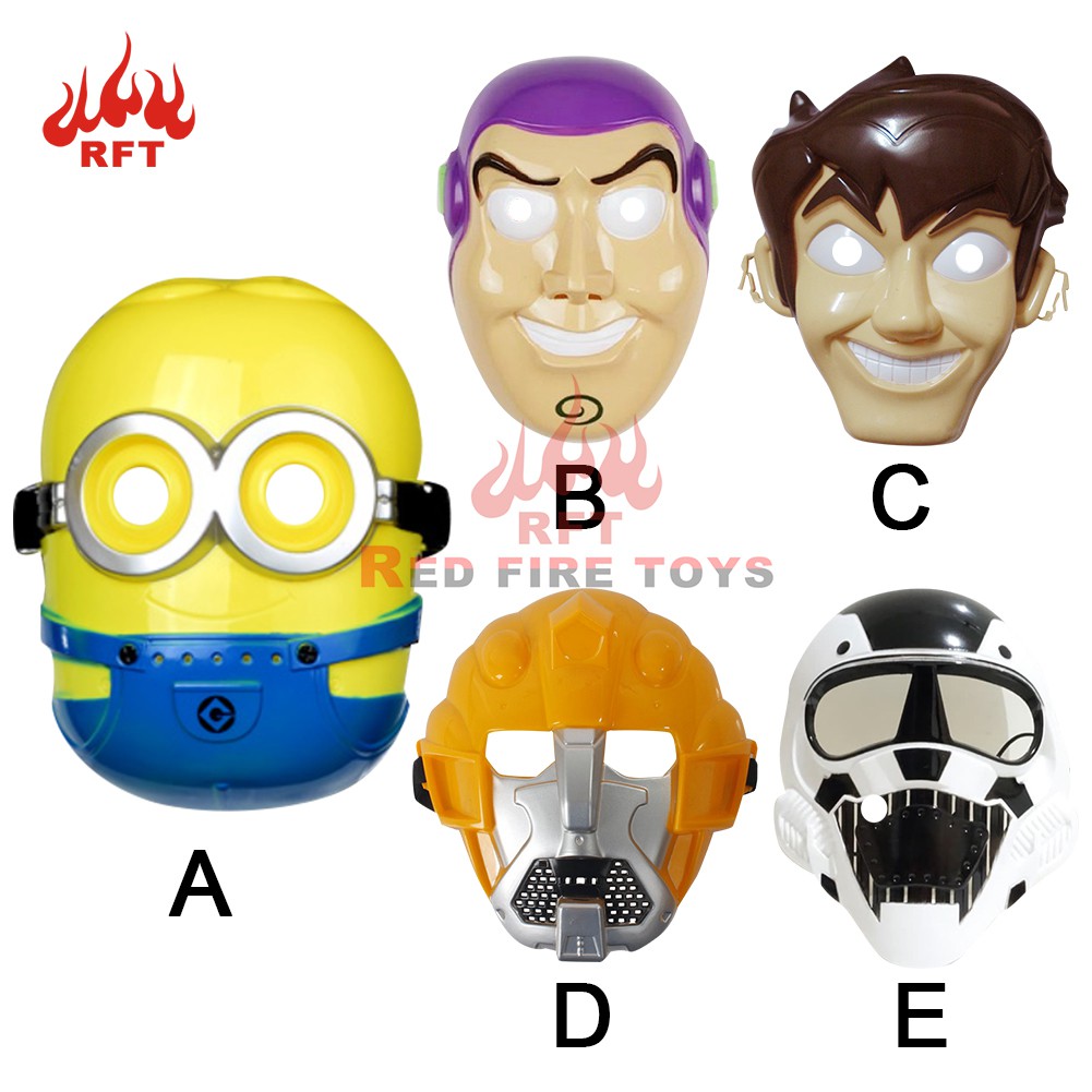 Jual MAINAN ANAK TOPENG KARAKTER MINION TRANSFORM BUMBBLE BEE BEN-10 ...
