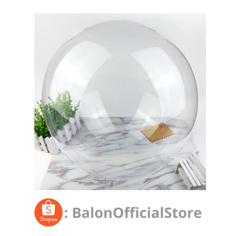 Jual Balon PVC Tebal bening transparan ukuran ± 18 20 24 36 inci bobo ...