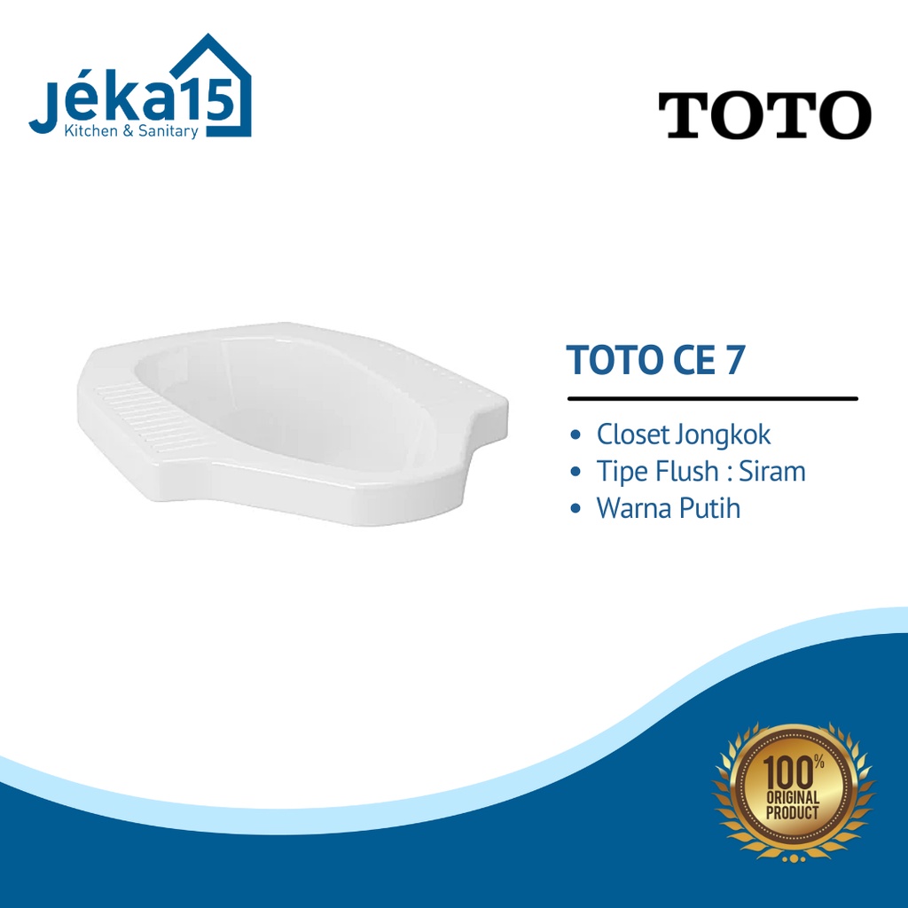 Jual TOTO CE 7 | CLOSET JONGKOK | SQUATING PAN | Shopee Indonesia