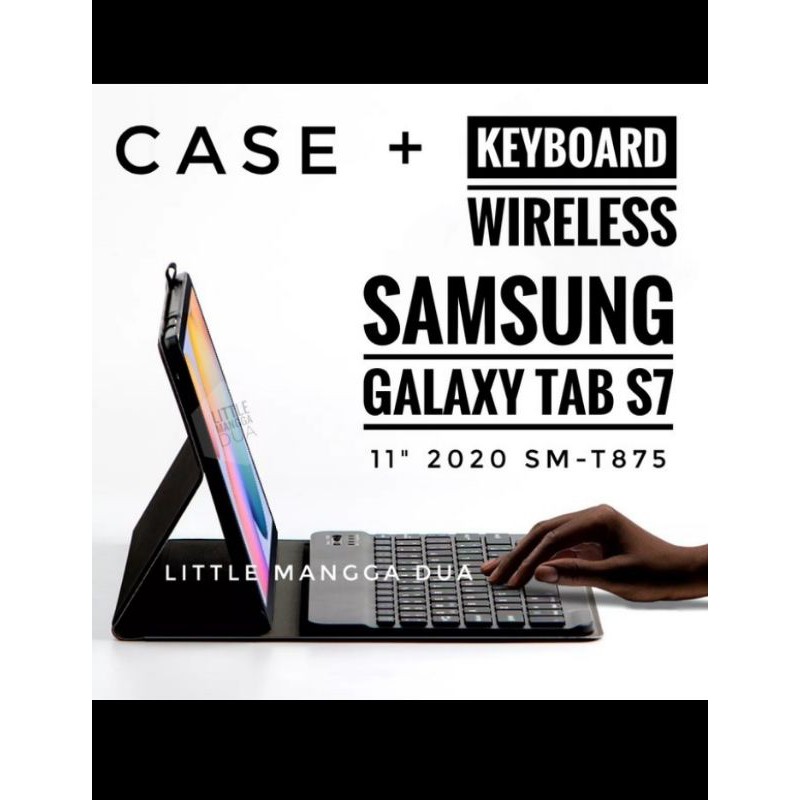 Jual SAMSUNG S7 11 INCH T870 BOOK COVER FLIP CASE KEYBOARD WIRELESS ...